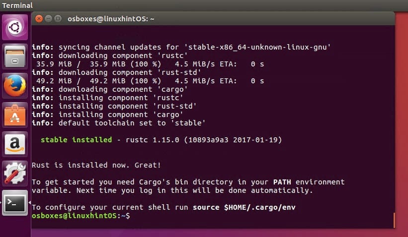 Rust Programming Language 1 15 Released Install On Ubuntu Unix Linux Hint