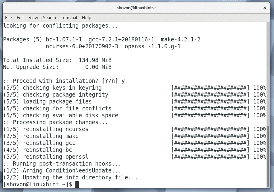  Upgrade Kernel On Arch Linux 
