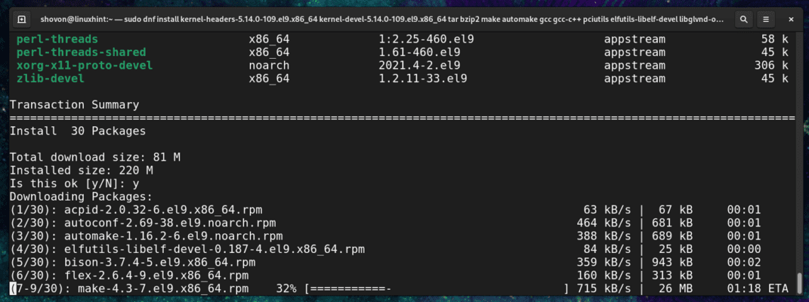 Install NVIDIA Drivers on CentOS Stream 9
