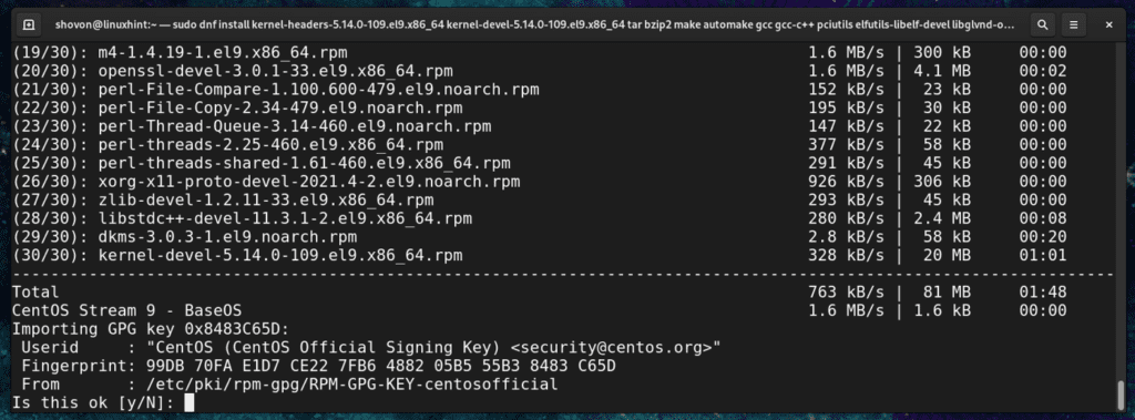 Install NVIDIA Drivers on CentOS Stream 9