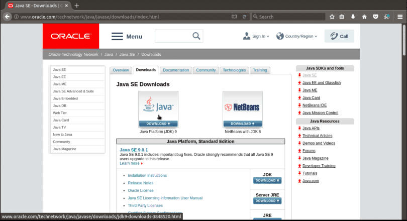 Oracle JDK 9 را نصب کنید روی اوبونتو 17.10 • بلاگ رسانگار