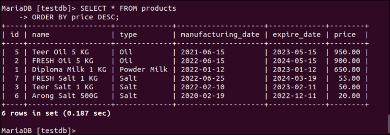 MariaDB Basic Tutorial
