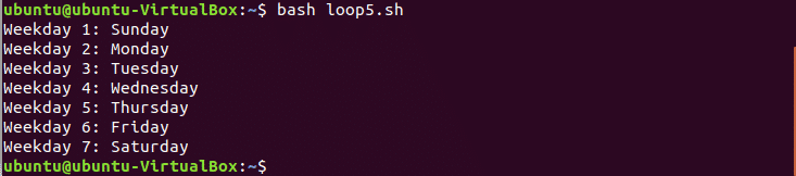 BASH For Loop Examples Linux Hint