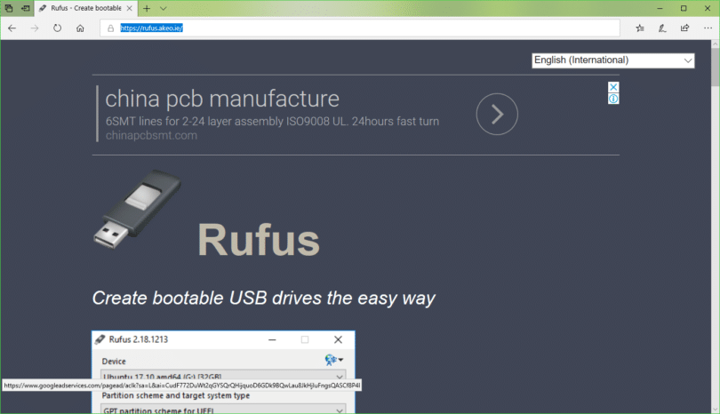 Rufus Bootable USB to Install Ubuntu 18.04 LTS
