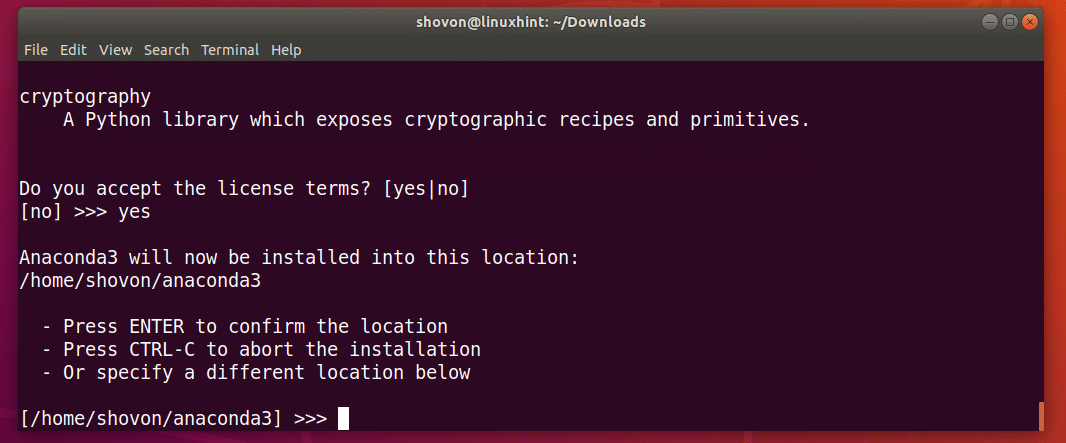 How To Install Anaconda Python On Ubuntu 18 04 LTS Linux Hint