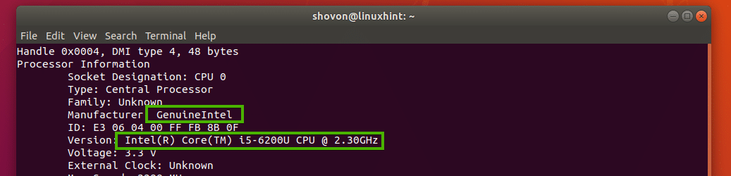 Check Ubuntu Hardware Info Linux Hint