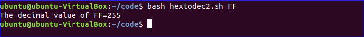 Convert Hexadecimal To Decimal In Bash
