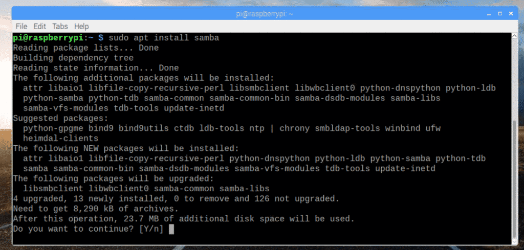 Setup NAS Server on Raspberry Pi 3