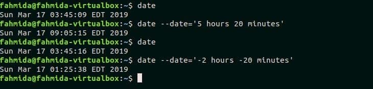  bash Date Examples 