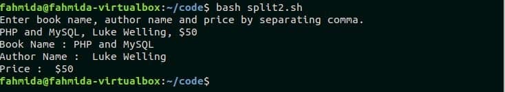 Bash Split String Examples