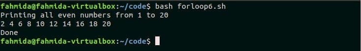 Bash For Loop Examples
