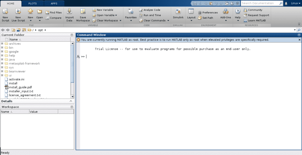 Installing Matlab on Linux