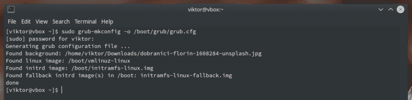 How to Update GRUB on Arch Linux