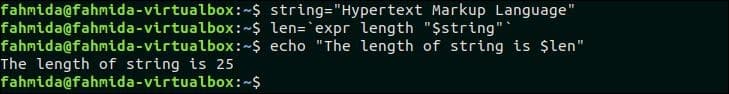 Find Length Of String In Bash