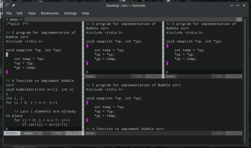 Vim Split Screen-Linux Hint | Mex Alex