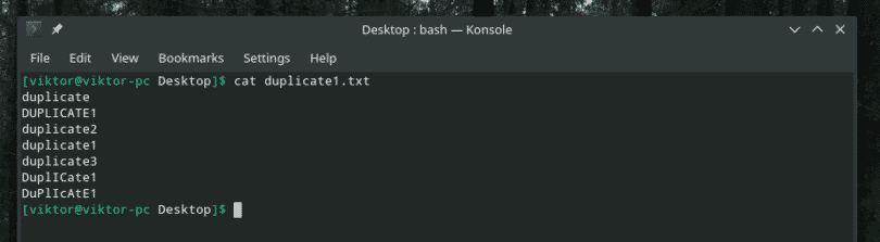 Linux uniq Command