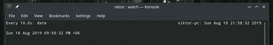 Linux watch Command