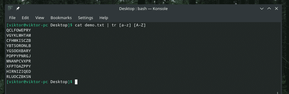 Linux tr Command – Linux Hint