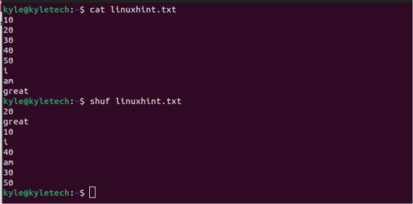 Understanding The Bash Shuf Command