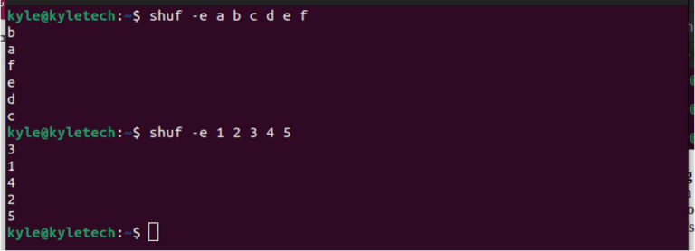 Understanding The Bash Shuf Command