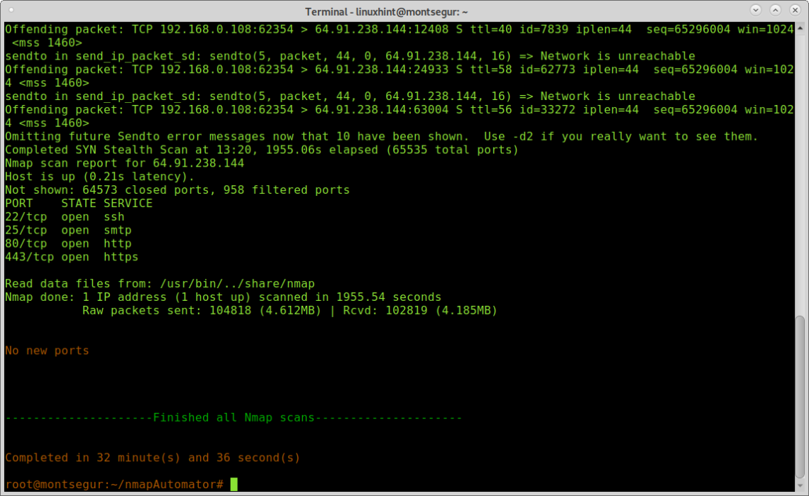 How to use Nmap automator