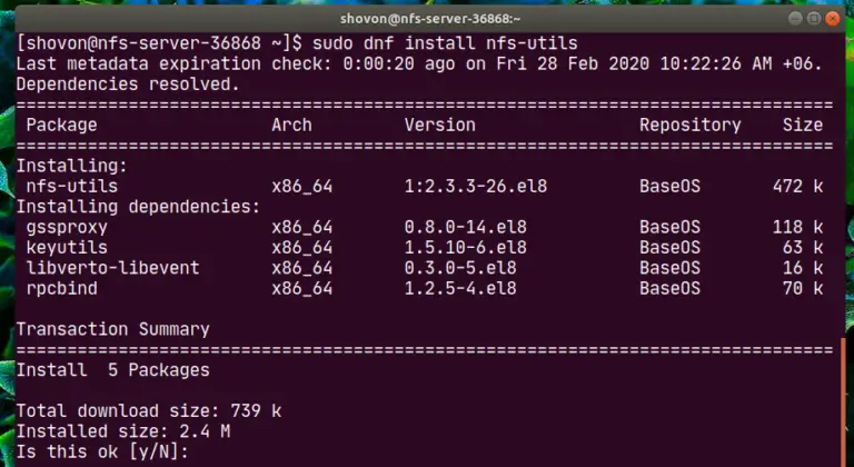 How To Configure Nfs Server On Centos 8