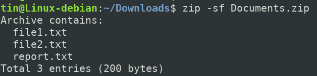 How To View Contents Of ZIP Archive In Linux