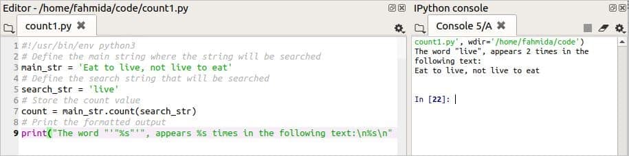 How To Use Count Method In Python