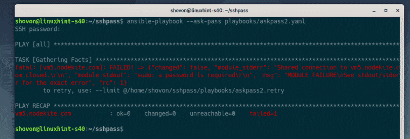 How to Use SSH Password-Based Login in Ansible Using sshpass