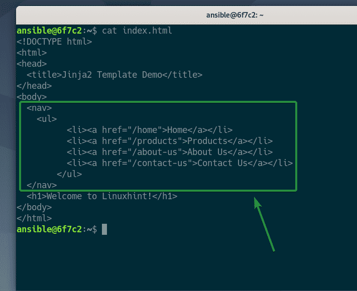 How To Use Ansible Template Module Linux Hint
