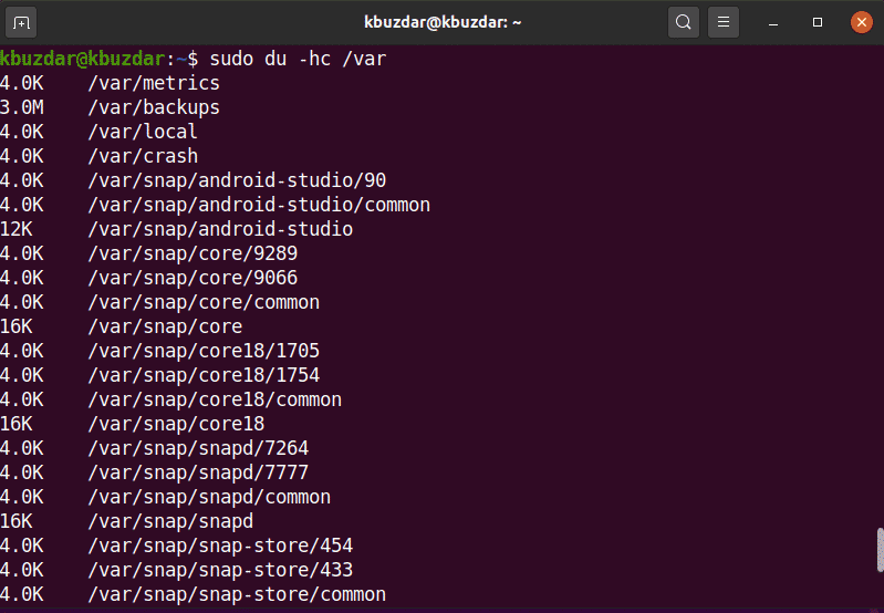 Check Directory Size In Linux