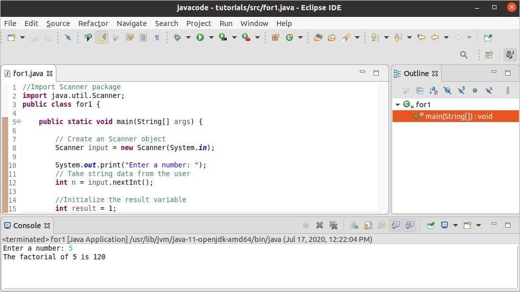 Java For Loop