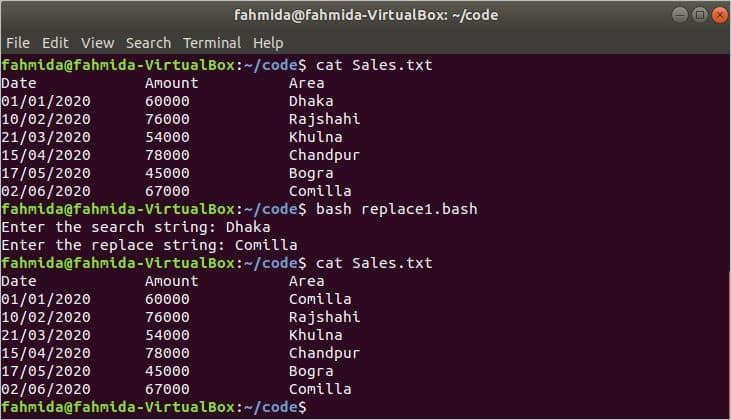  How To Replace A String In A File In Bash 
