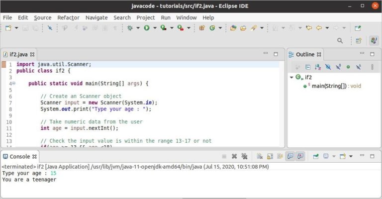 Java if, if-else, if-else-if
