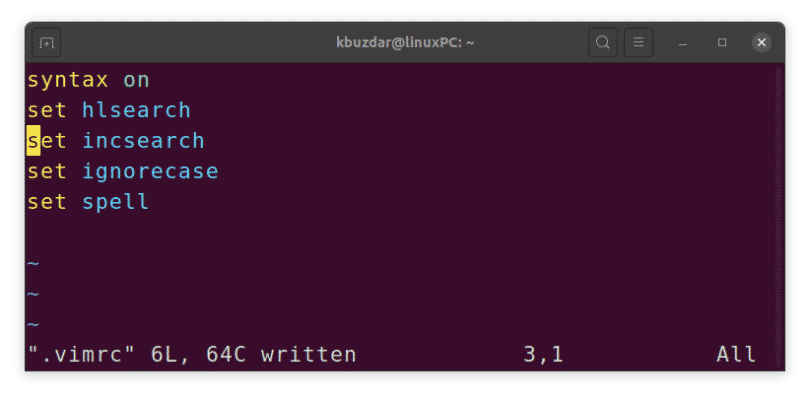 important-vim-options-and-settings