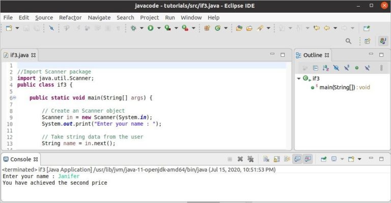 Java if, if-else, if-else-if
