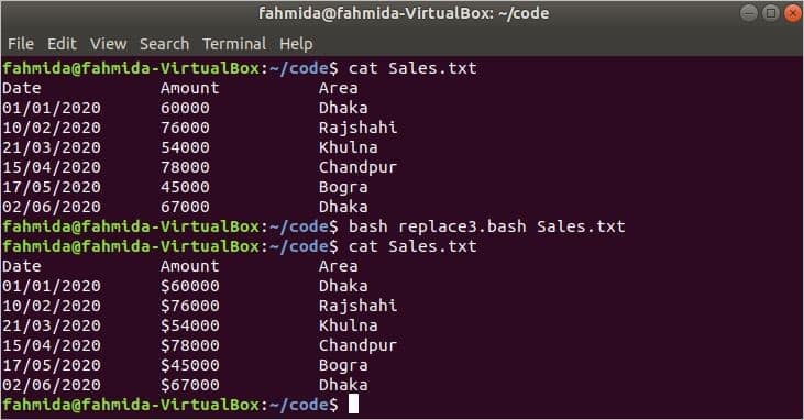 How To Replace A String In A File In Bash