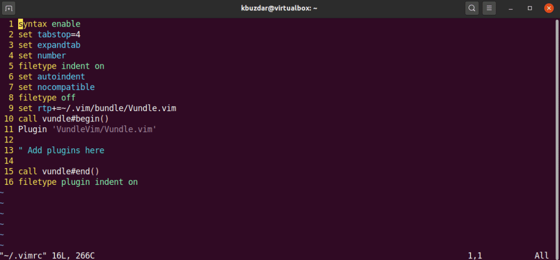 VIM Plugins with VIM Vundle