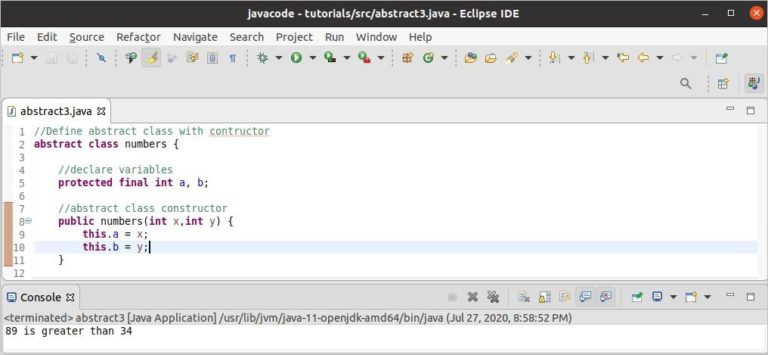Java Abstract Class