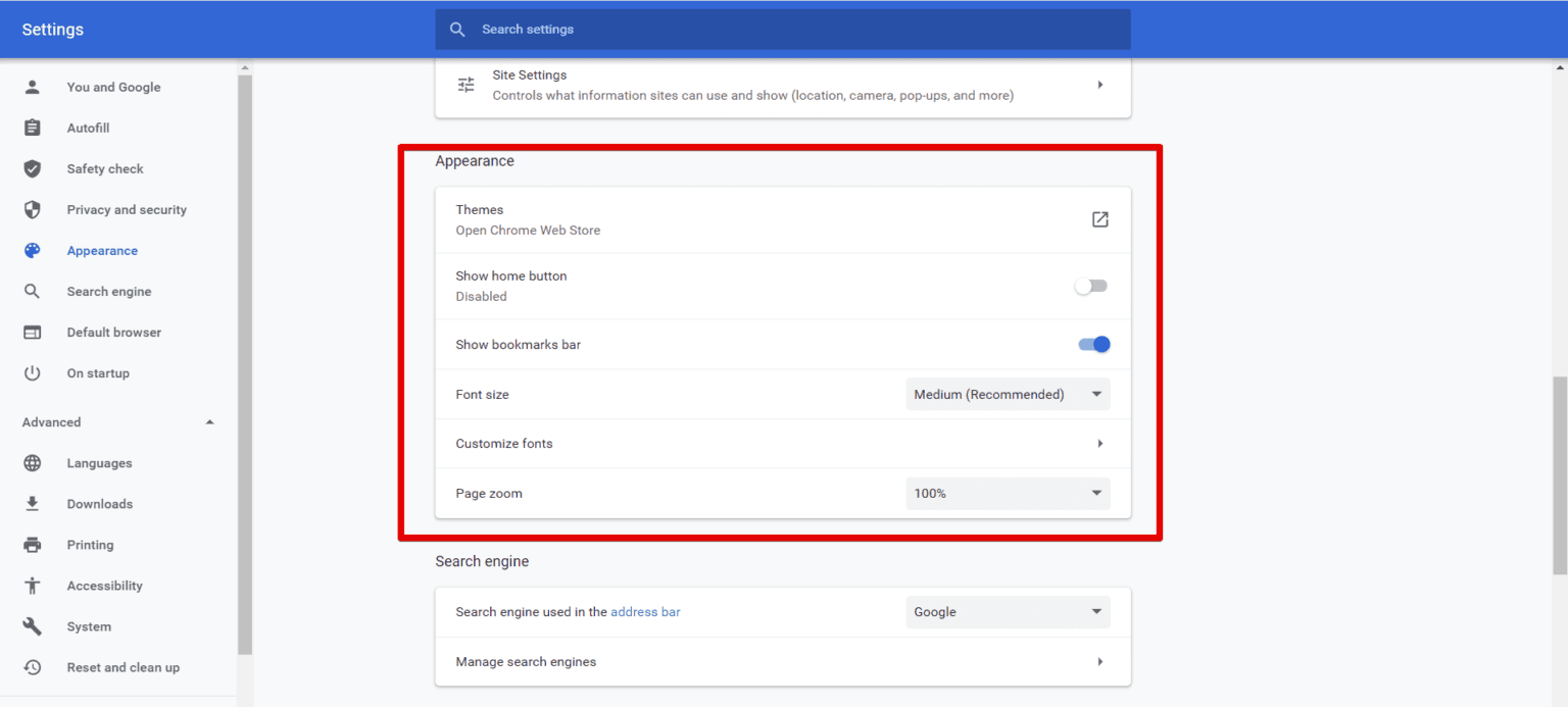How to zoom in and out to magnify page in Google Chrome