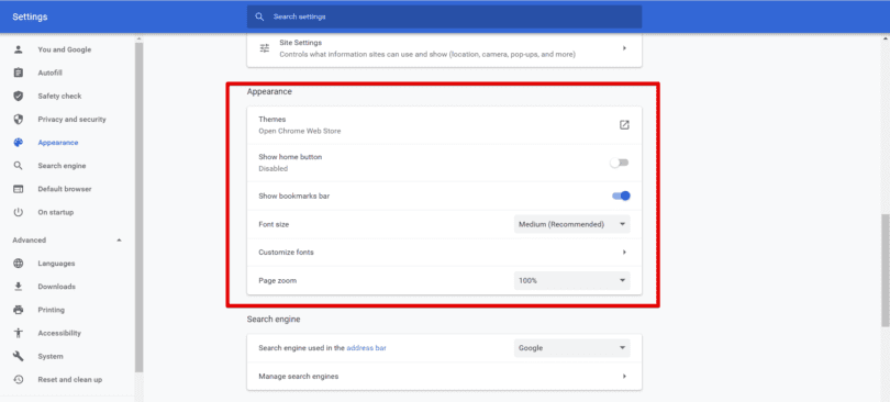 How to zoom in and out to magnify page in Google Chrome