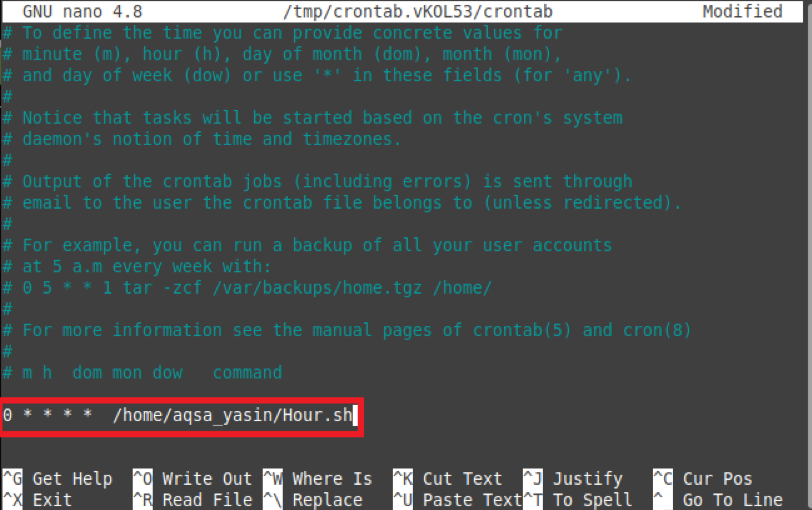 How To Schedule A Crontab Job For Every Hour