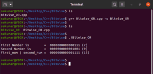 C++ Bitwise Operators
