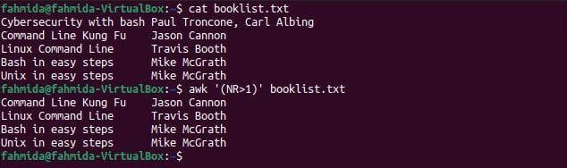 how-to-skip-the-first-line-of-a-file-using-awk