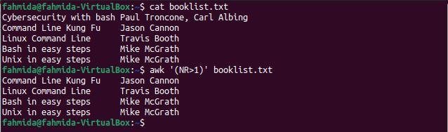 Linux Skip First N Lines From File