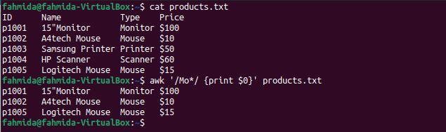 How To Use Regex With The awk Command