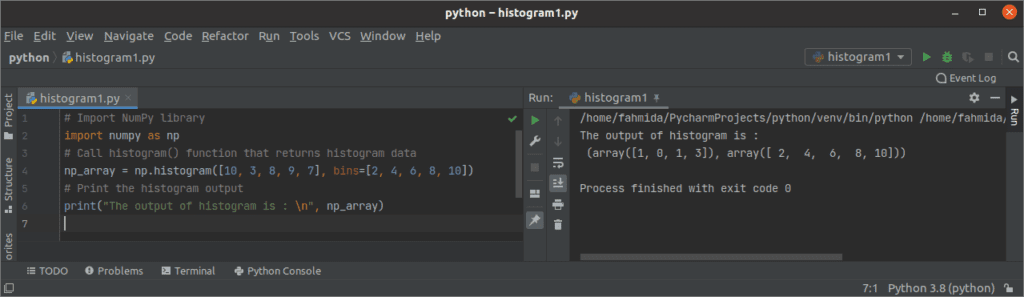 Python Numpy Histogram Tutorial