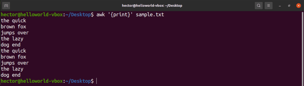 How To Use AWK On Linux