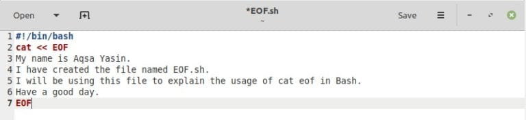 what-is-cat-eof-in-bash-script