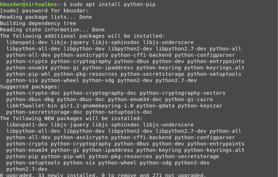 Install Python PIP Debian 10